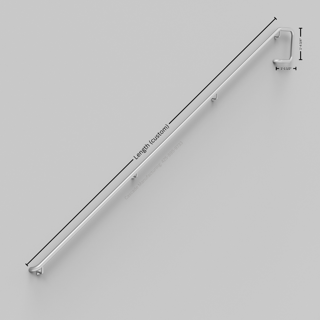 Custom Stainless Steel Handrail with D return (Residential and Commerc ...