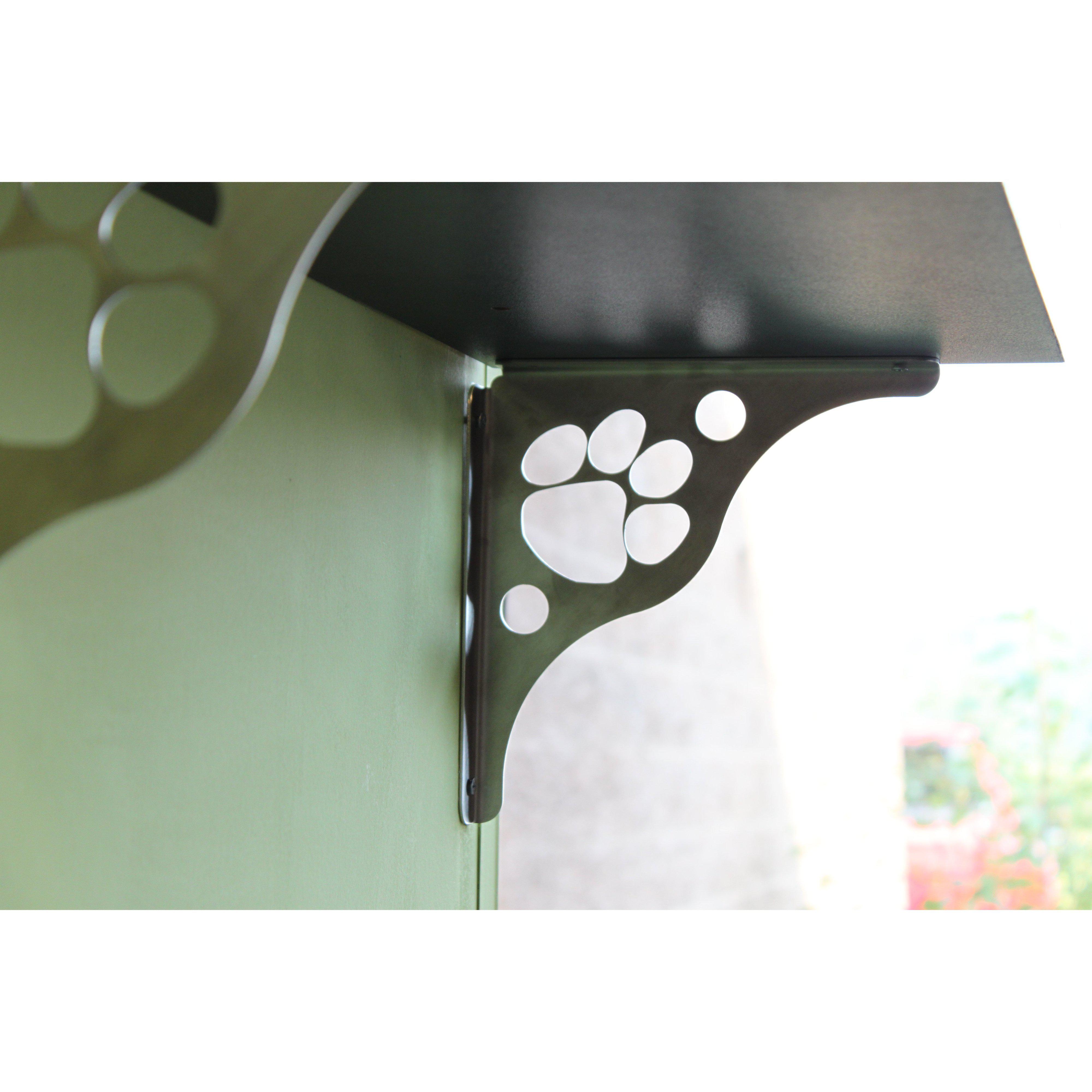 Dog Paw Stainless Steel Shelf Bracket with extra holes -Helping Animal ...