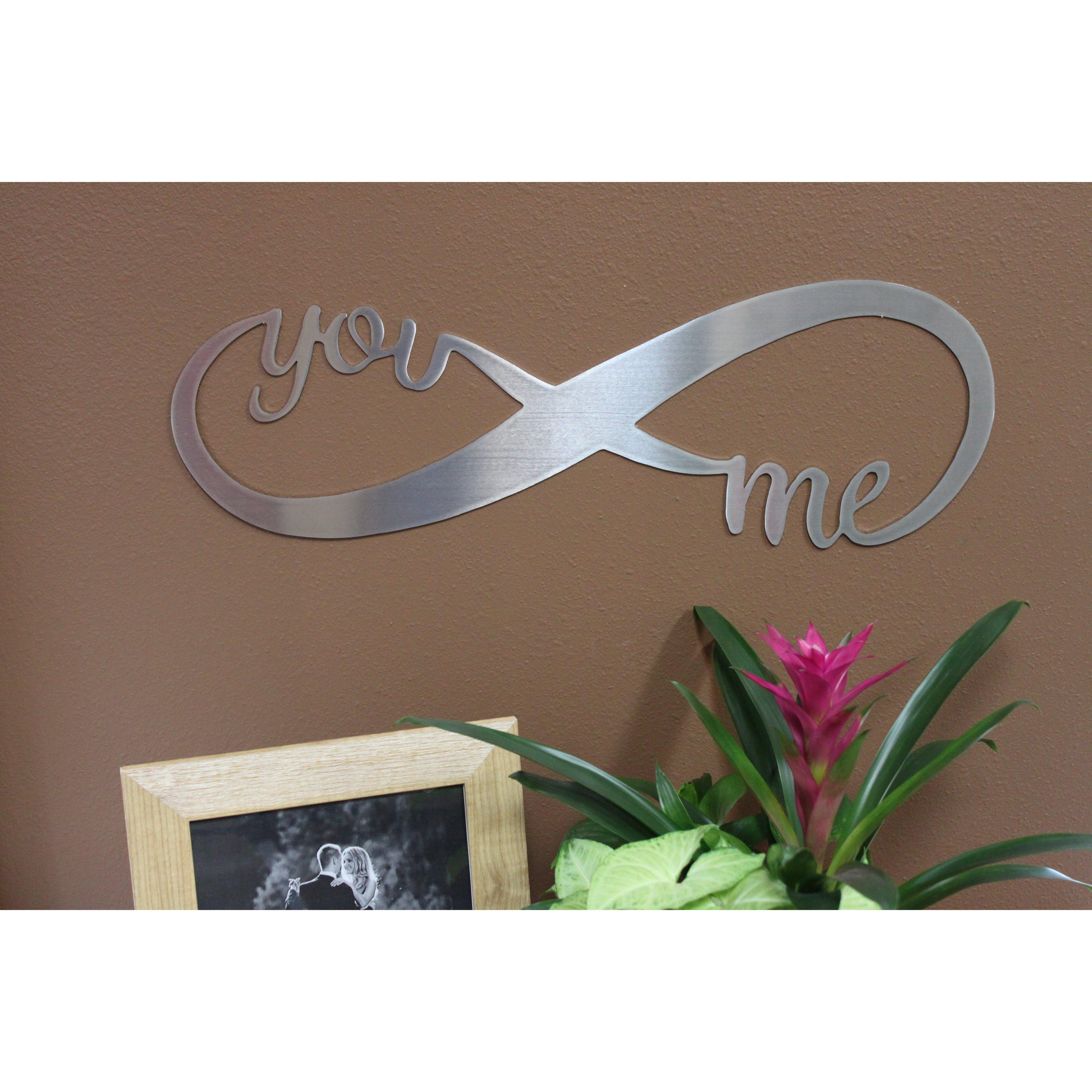 You Me Infinity Love Sign Metal Wall Art – Cascade Manufacturing