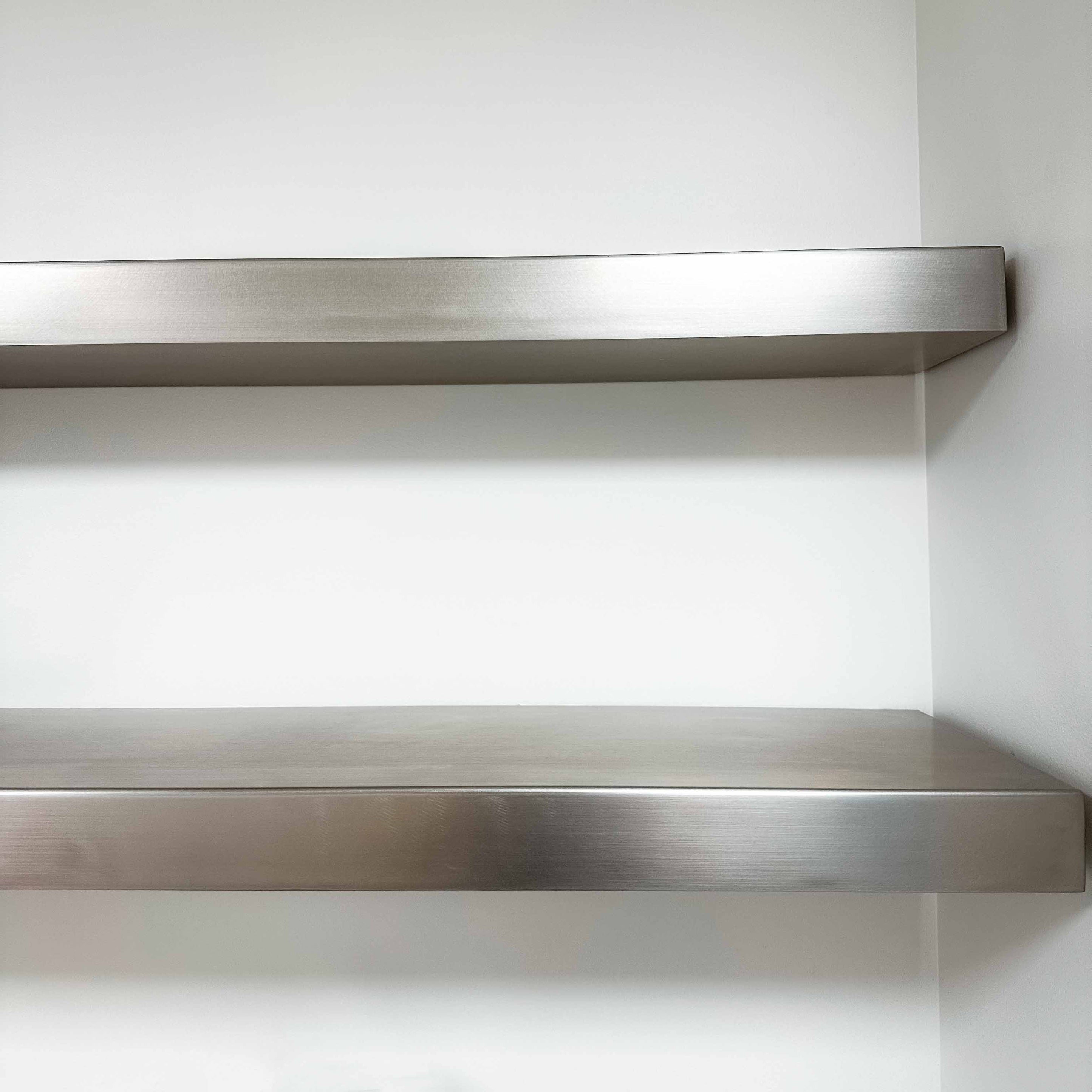 Stainless Steel Floating Shelf 12" Deep for Kitchen, Bathroom and Home ...