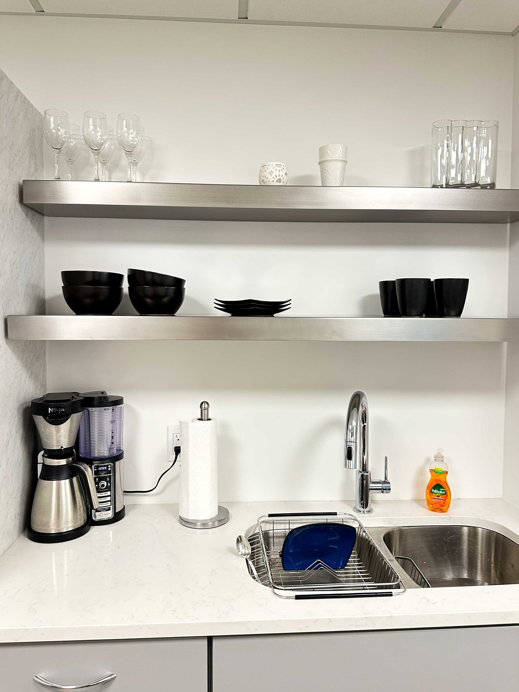 Stainless Steel Floating Shelf 12" Deep for Kitchen, Bathroom and Home ...