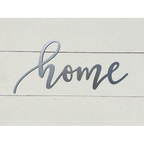 Home Metal Wall Art Word Sign – Cascade Manufacturing