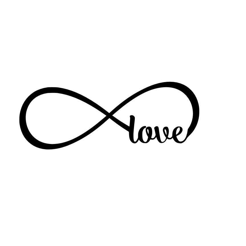 Infinity Symbol With Love Written In It